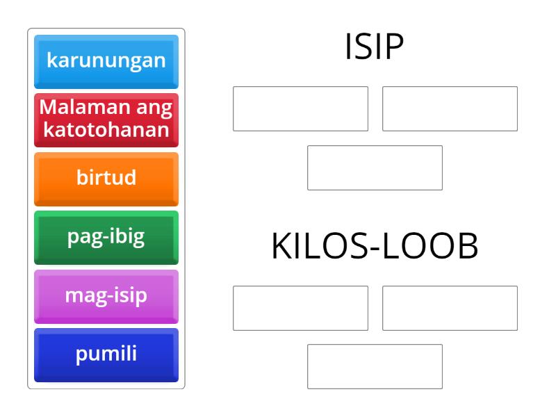 ISIP AT KILOS-LOOB - Posortuj
