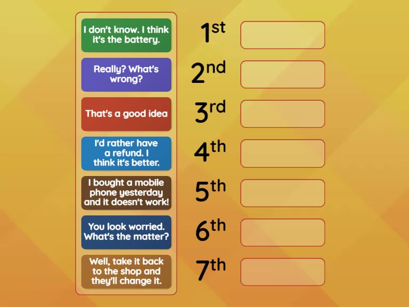 OTP 3 U1 Dialogue - Rank order