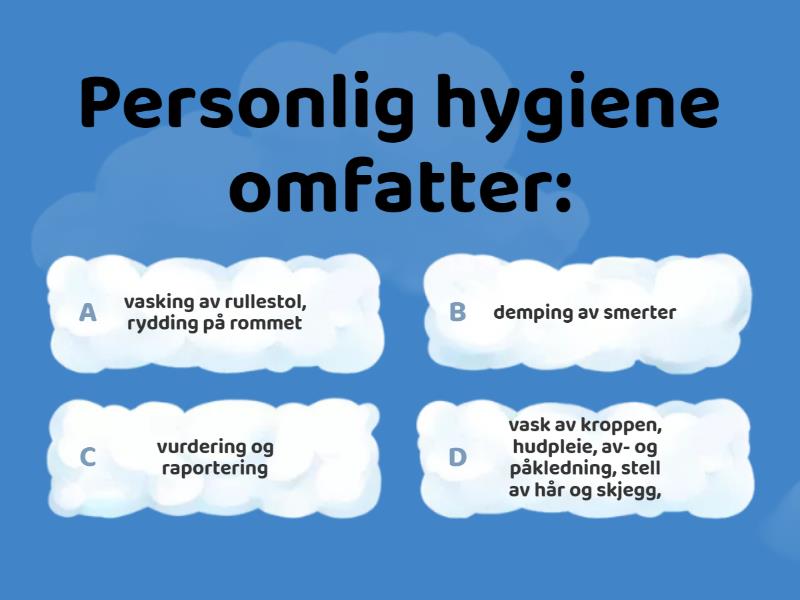 side 161, Personlig hygiene - Quiz