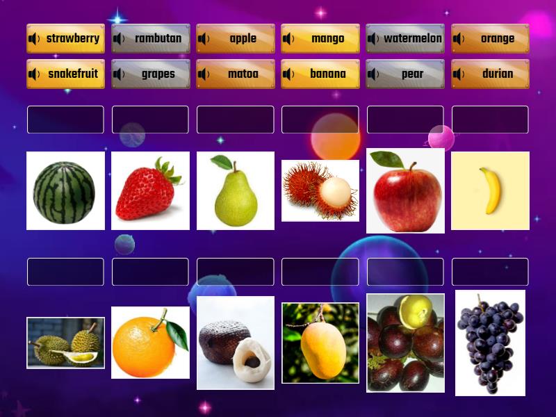 fruits - Match up