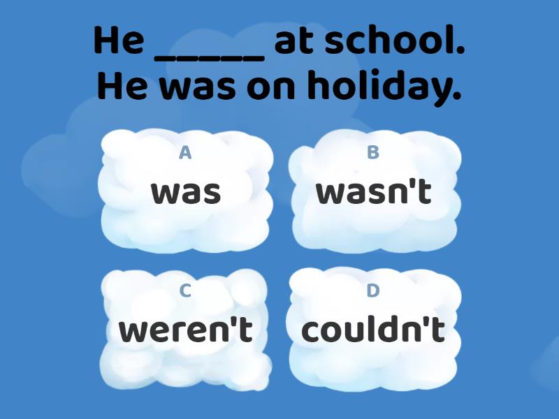 be and can (past simple) - Quiz