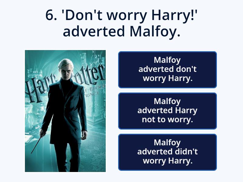 Reported Speech with Harry Potter - Quiz
