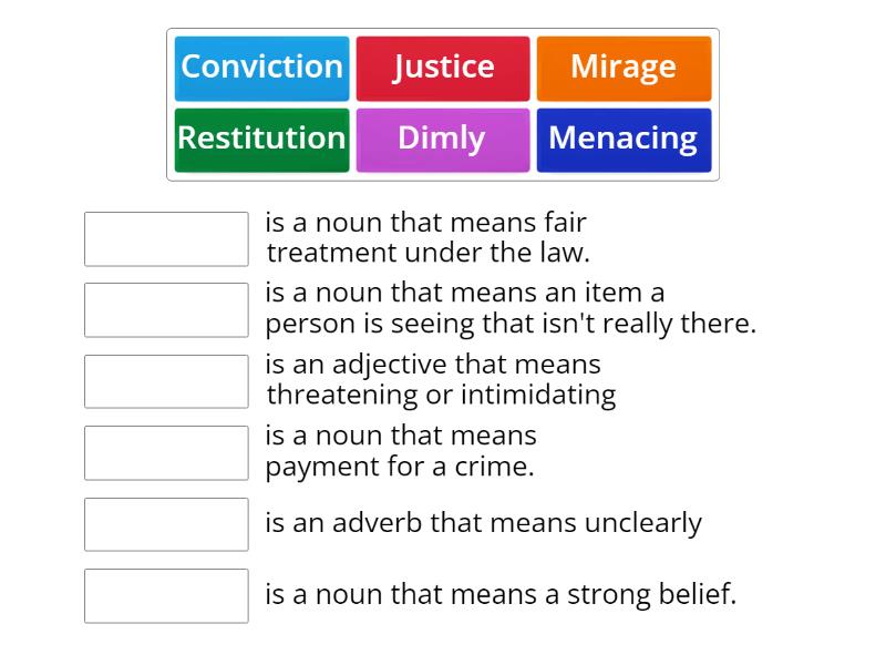 Tangerine Lesson 31 to 35 - Match up