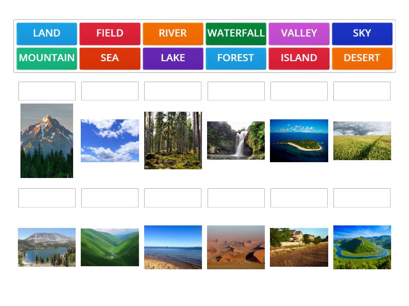 GEOGRAPHY - Match up