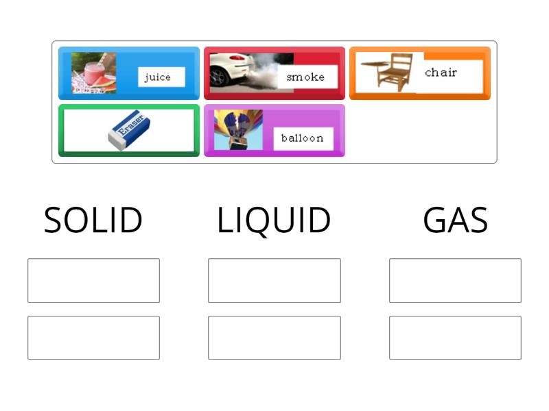 SCIENCE 3- Classify objects and materials as solid, liquid and gas ...