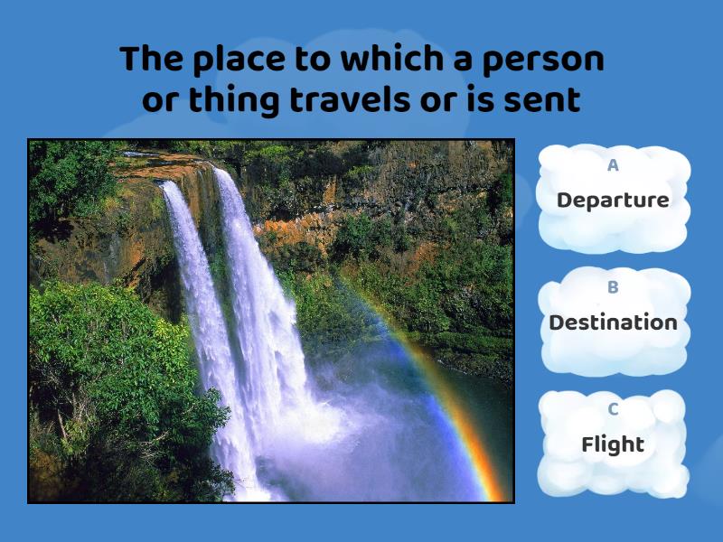 Unit 10. Travel: Definitions - Cuestionario
