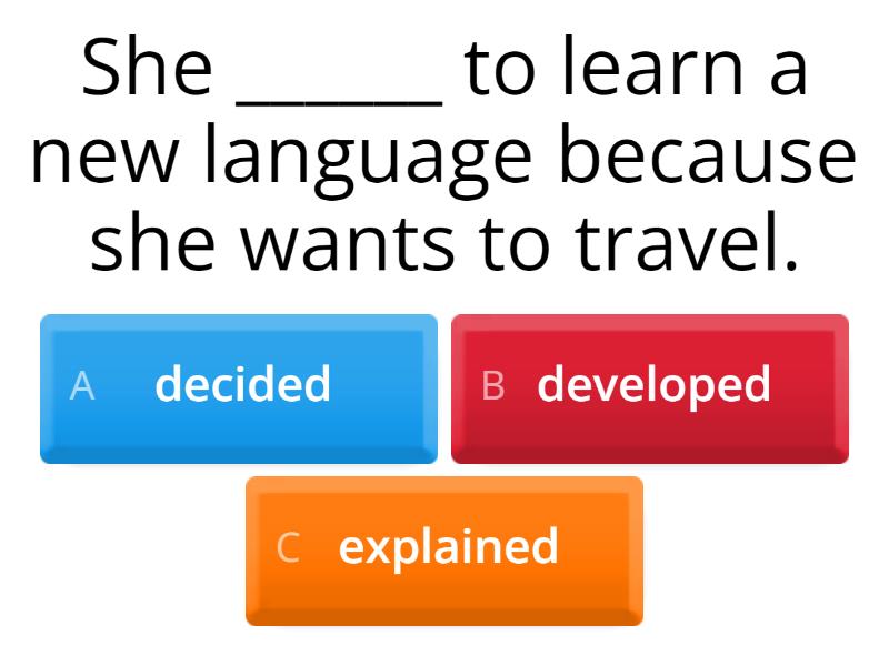 VOCABULARY | knowing, understanding and thinking - Quiz