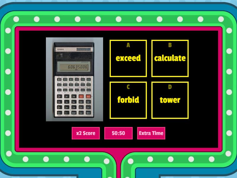 Wordly Wise Book 4 lesson 2 - Gameshow quiz