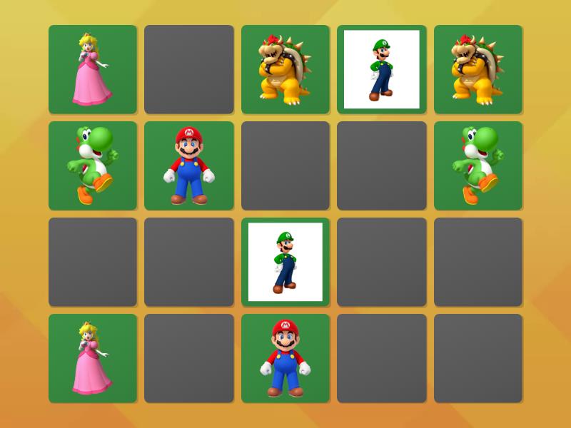 Memorice Sonic y Mario - Parejas