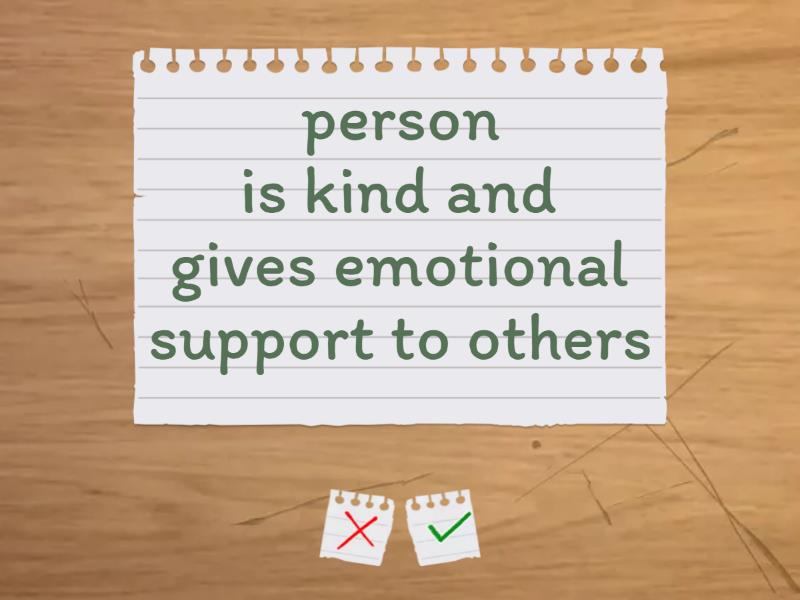 Personality traits - Flashcards