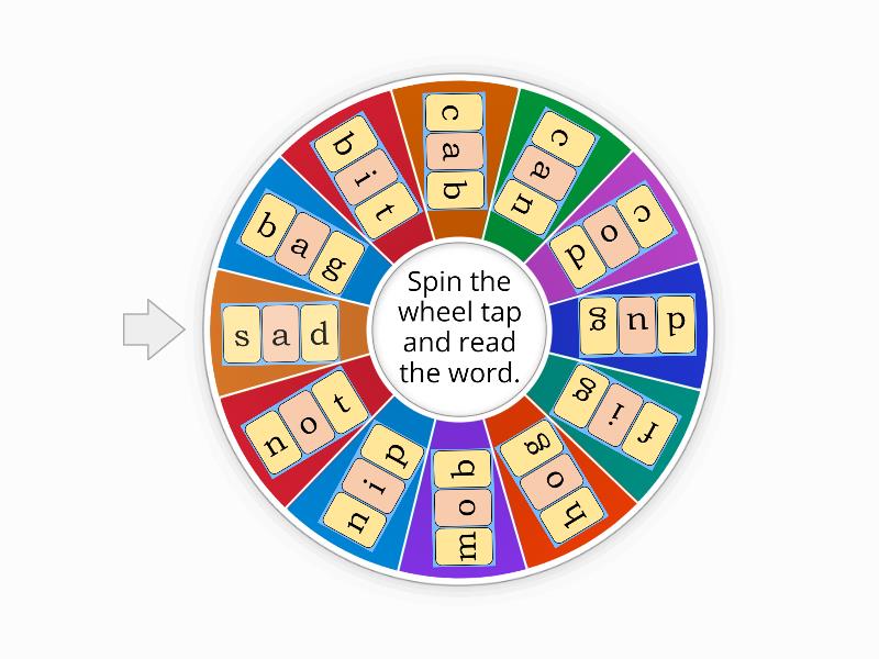 Spin a CVC Word - Random wheel