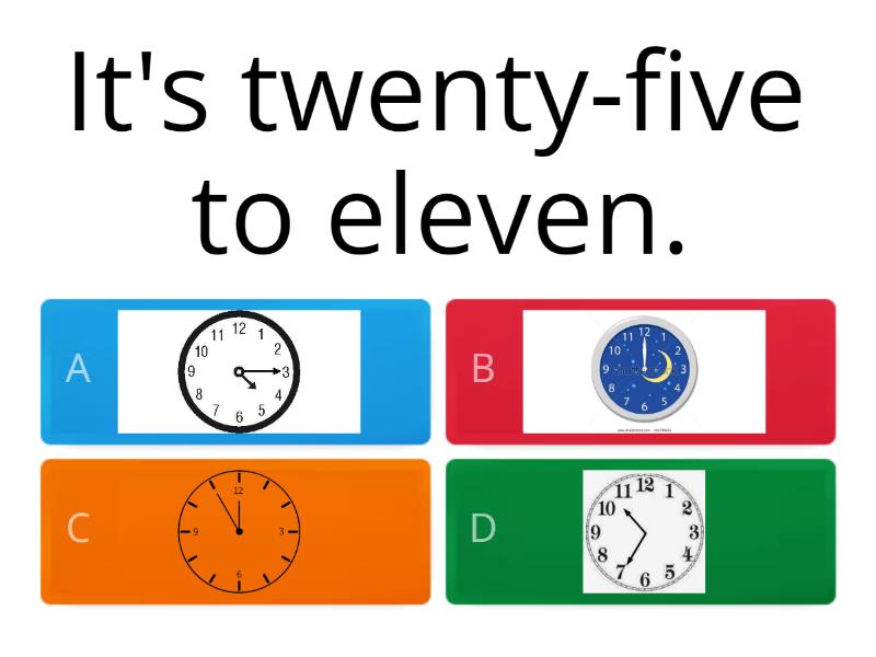 What time is it? - Quiz