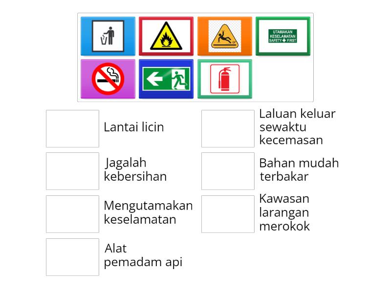 SIMBOL DAN TANDA KESELAMATAN - Match up