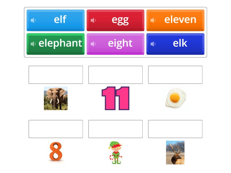 Letter Ee - Match up