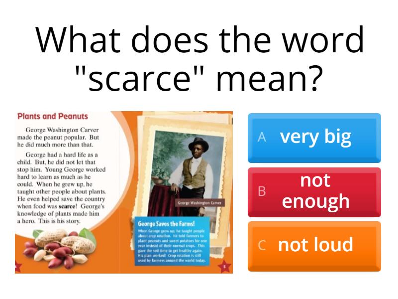 George Washington Carver Day 1 - Quiz