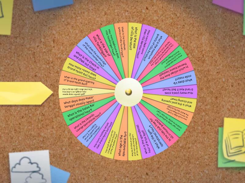 Product Knowledge Quiz - Random wheel