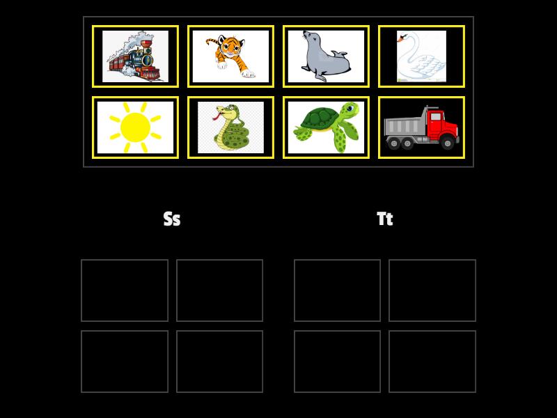 letter ss and Tt - Group sort