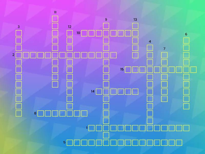 quadratic equation vocabulary -- crossword puzzle - Crucigrama