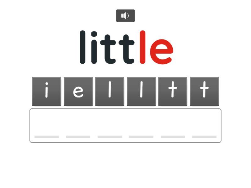 Spelling Sight Words - Anagrama