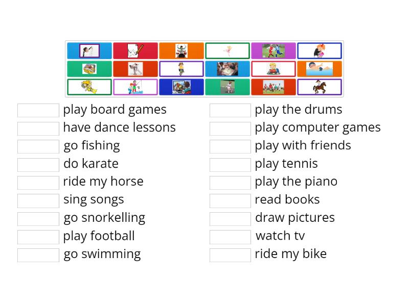 SM1 Unit 5 - Activities - Match up