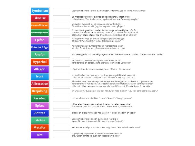 Stilfigurer - Match up