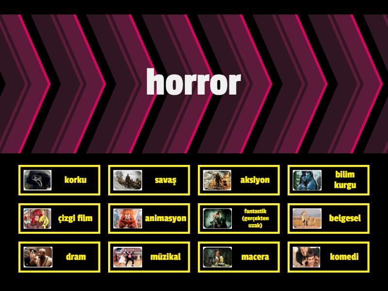 MOVIE TYPES - Find the match