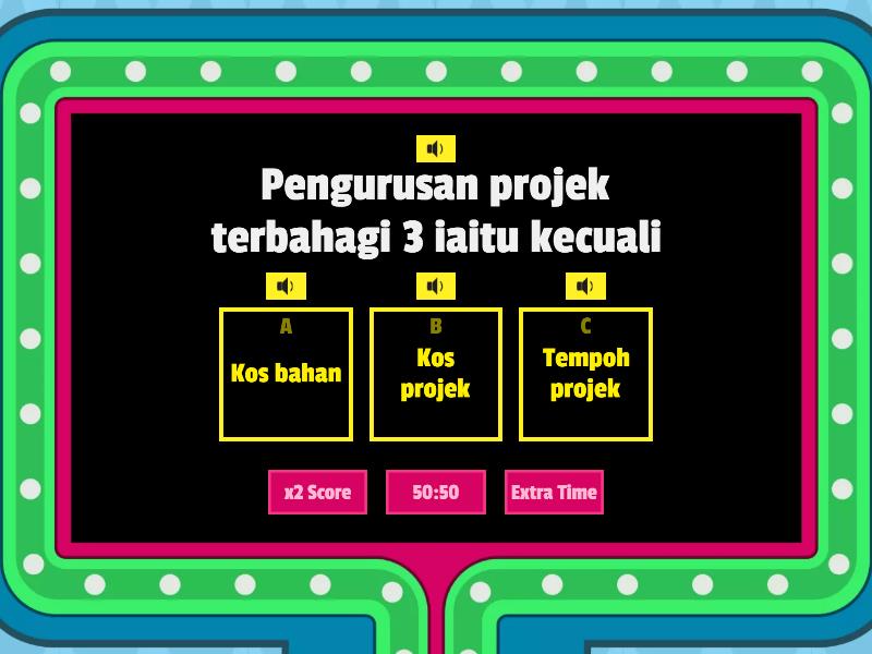 Pengurusan Projek Reka Bentuk - Gameshow quiz