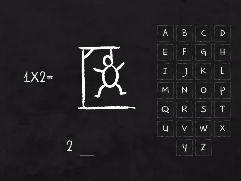 Multiplication - Hangman