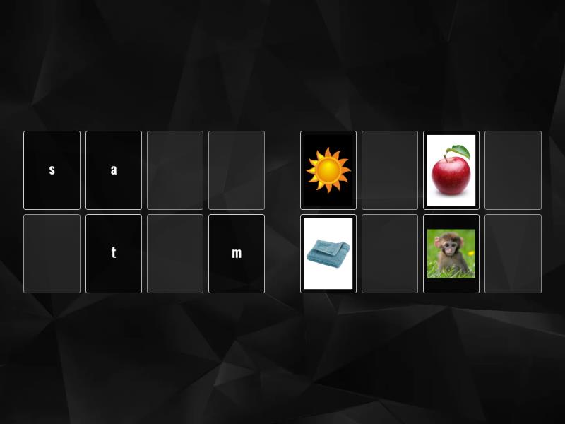 Letter Sounds Memory Match - Matching pairs