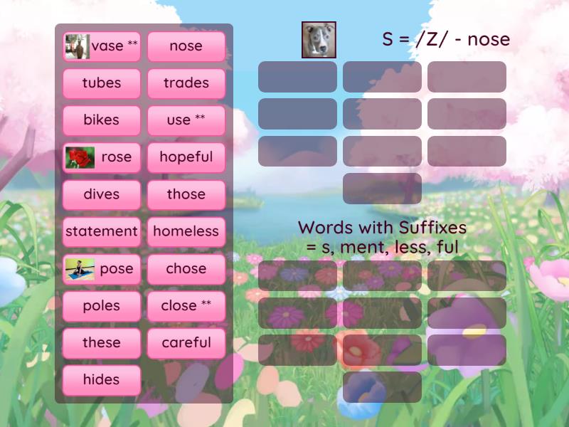 Suffix/ S=/Z/ - Group sort