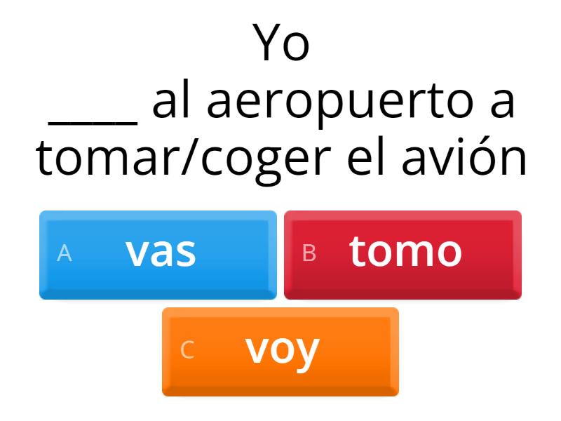 Verbos ir, tomar, viajar_medios de transporte - Quiz