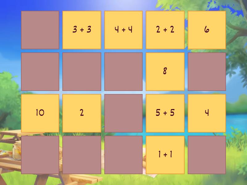 Maths Concentration - Matching pairs