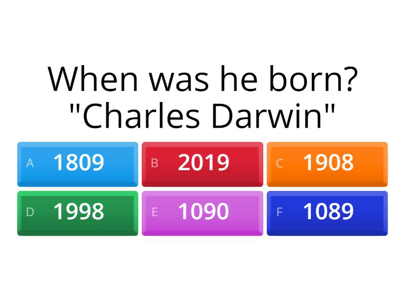 "Charles Darwin" - Quiz
