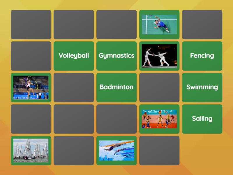 Memory Event. Final. Olympic Sports. - Matching pairs