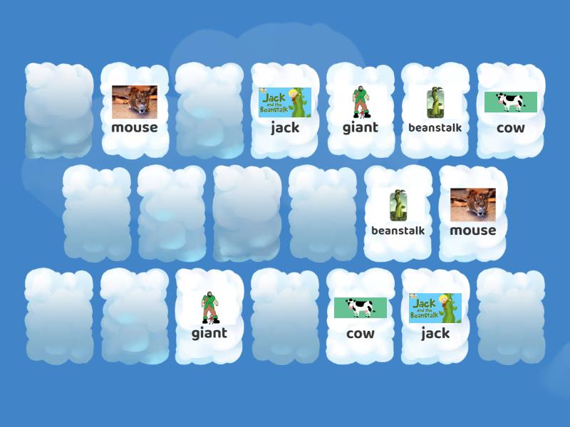 jack and the beanstalk - Matching pairs