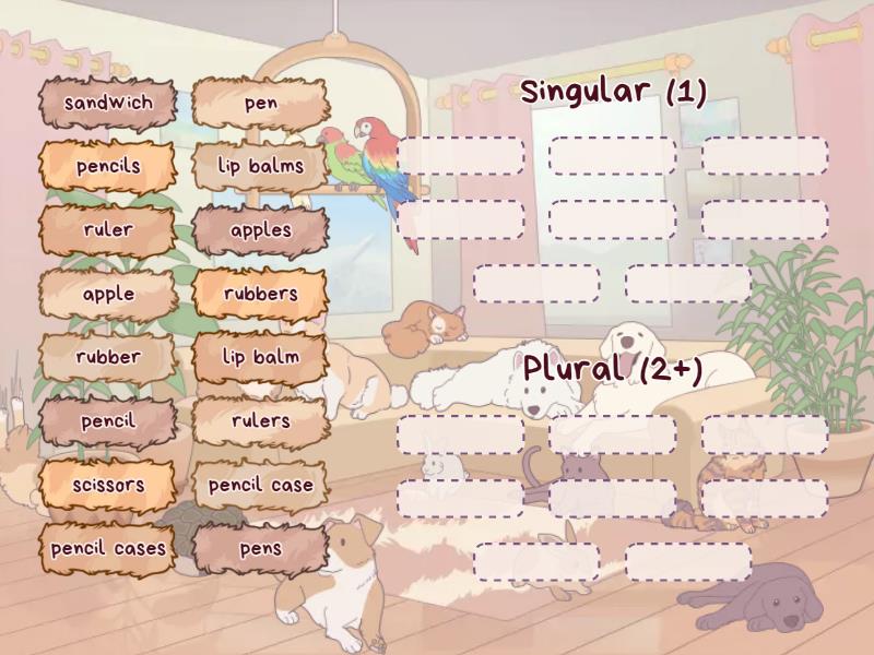 Plurals - Group sort