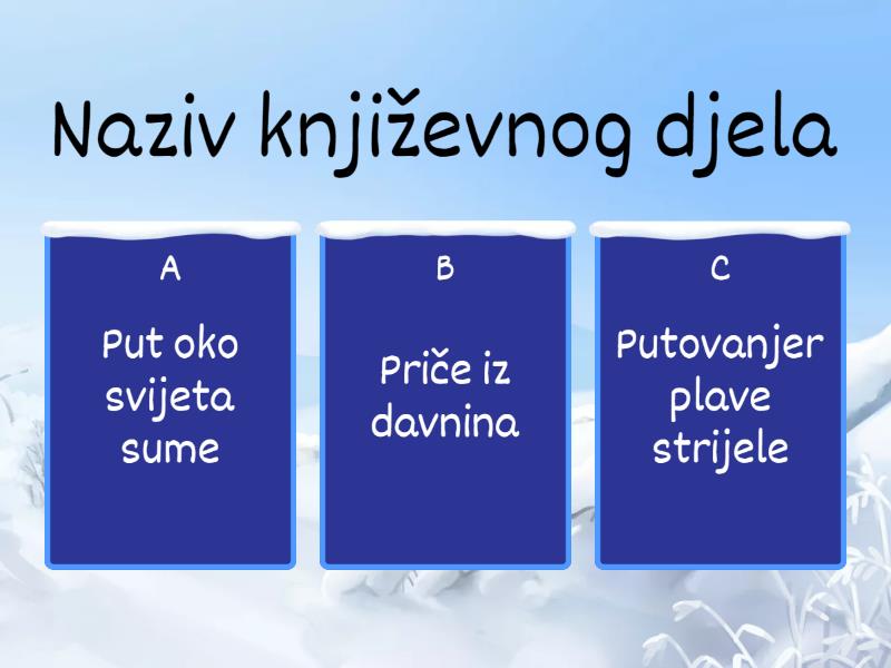 Šuma Striborova - Quiz