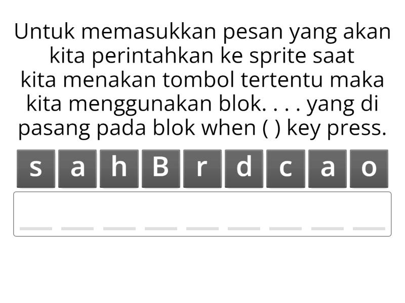 Latihan soal informatika semester 2 - Anagram