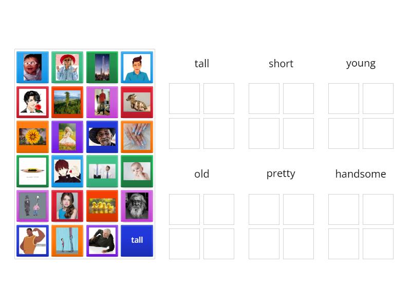 adjectives match OIC 1 - Group sort