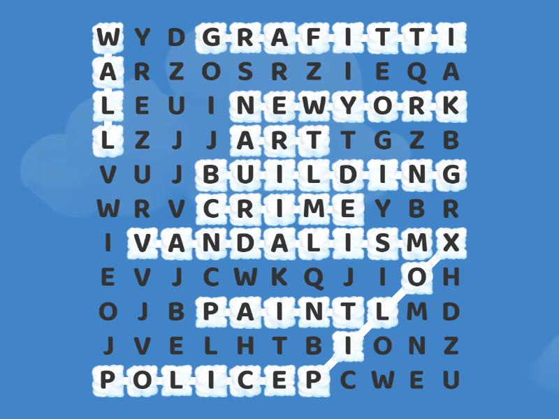 graffiti quiz - Wordsearch