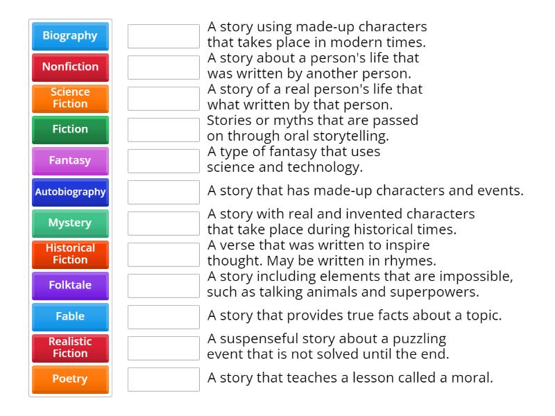 Genres - Match up