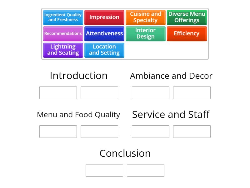 Review Structure - Group sort