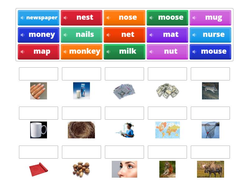 Letter m and n - Match up
