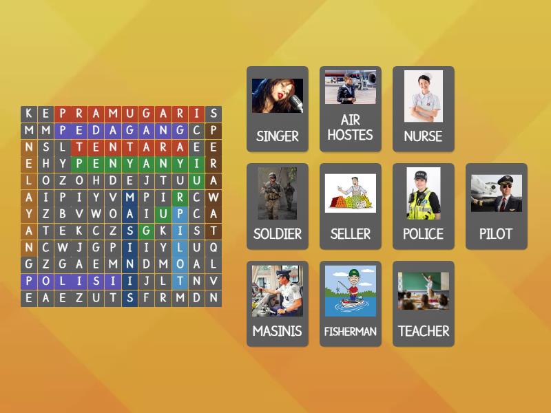 profesi - Wordsearch