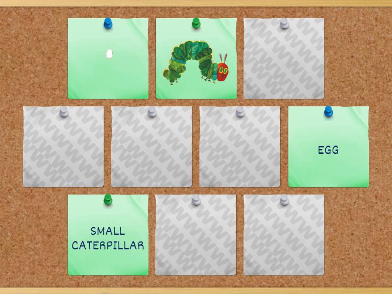 MEMORY GAME - THE VERY HUNGRY CATERPILLAR - Matching pairs