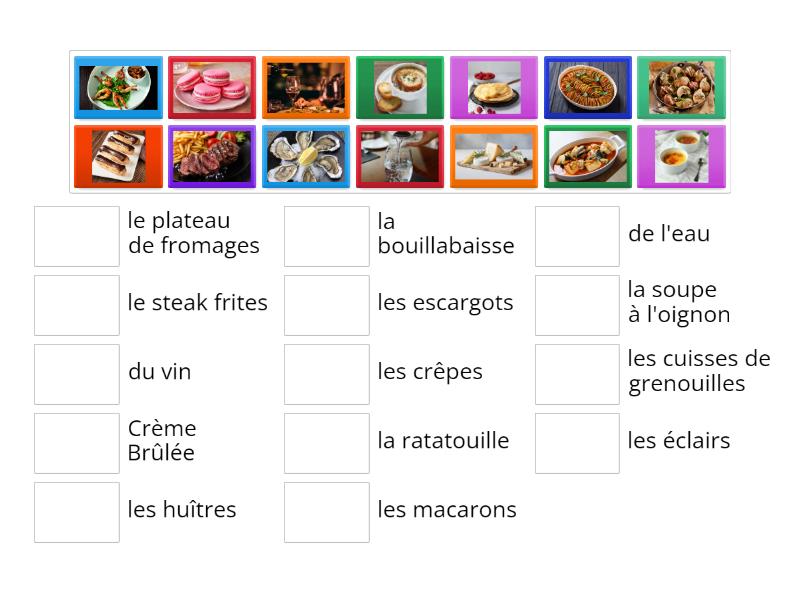 La cuisine française - Match up