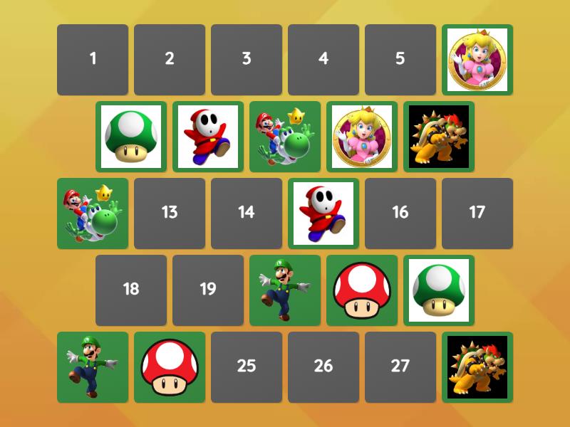 Super Mario Match - Matching pairs