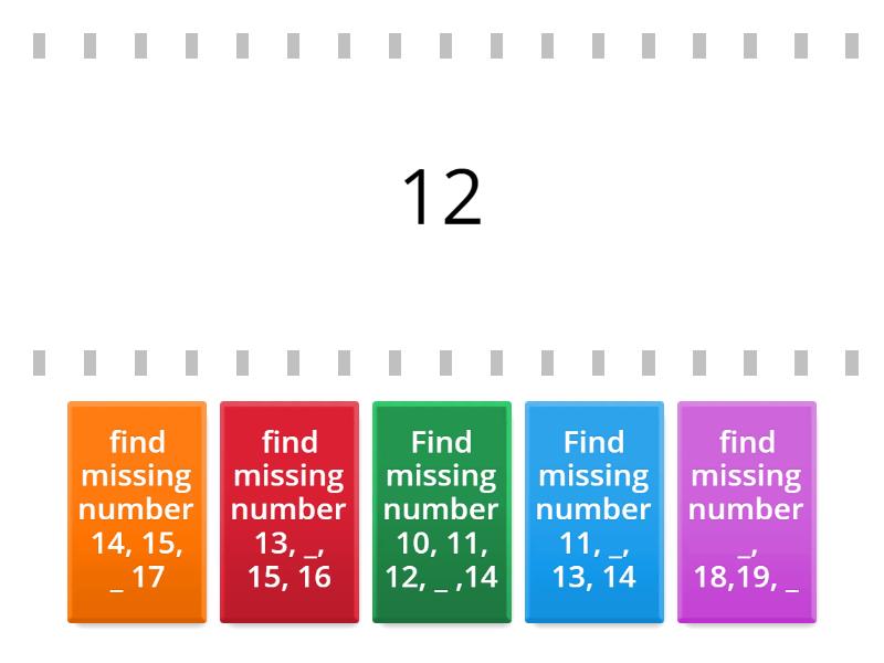 missing numbers 11 - 20 word wall - Find the match