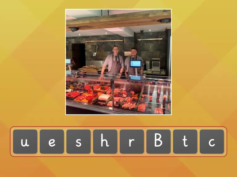 Shops writing - Anagram