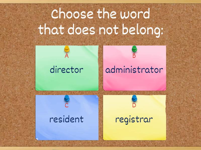 The Odd Word - Quiz